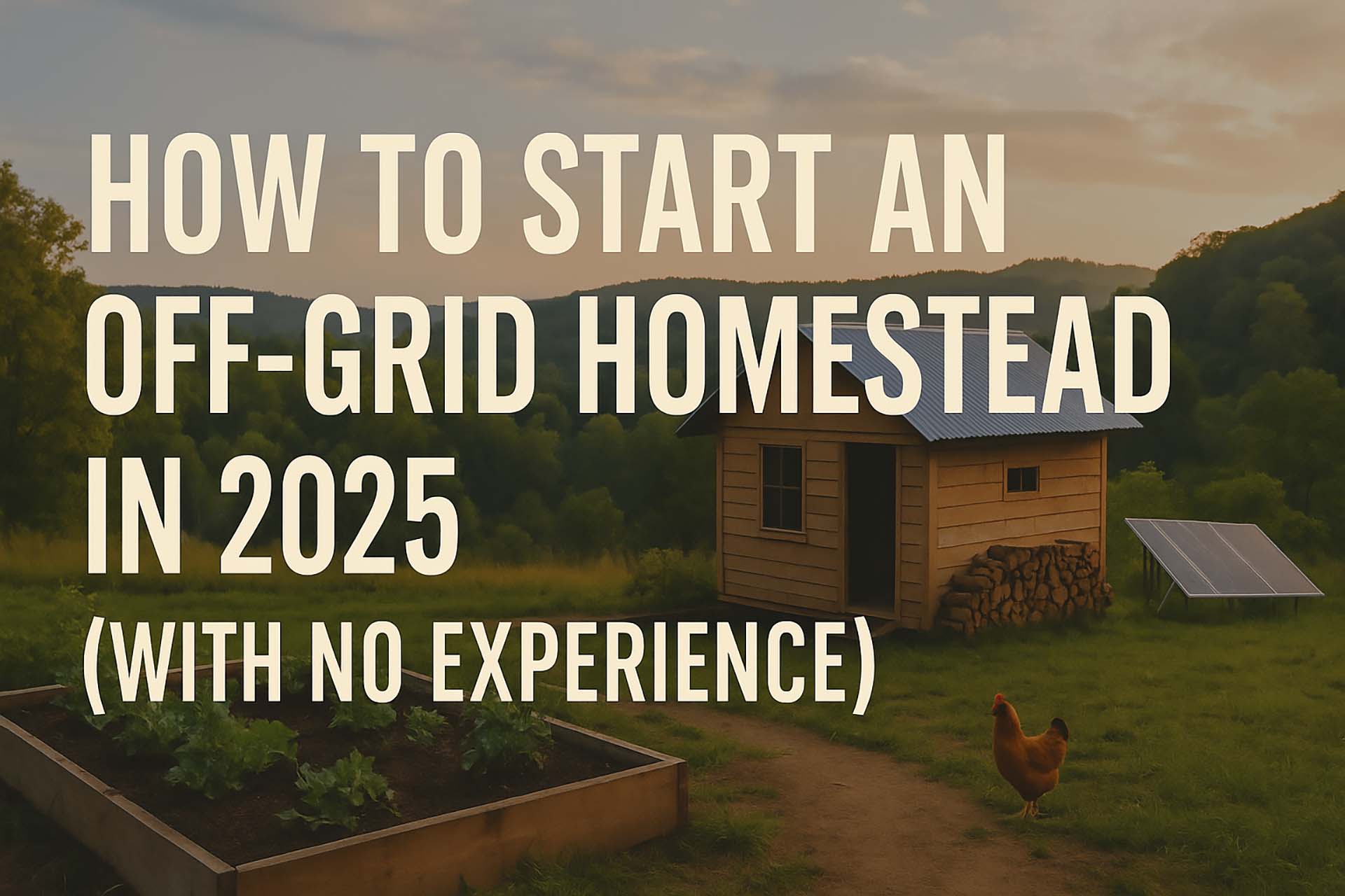 How to Start an Off-Grid Homestead in 2025 (With No Experience)